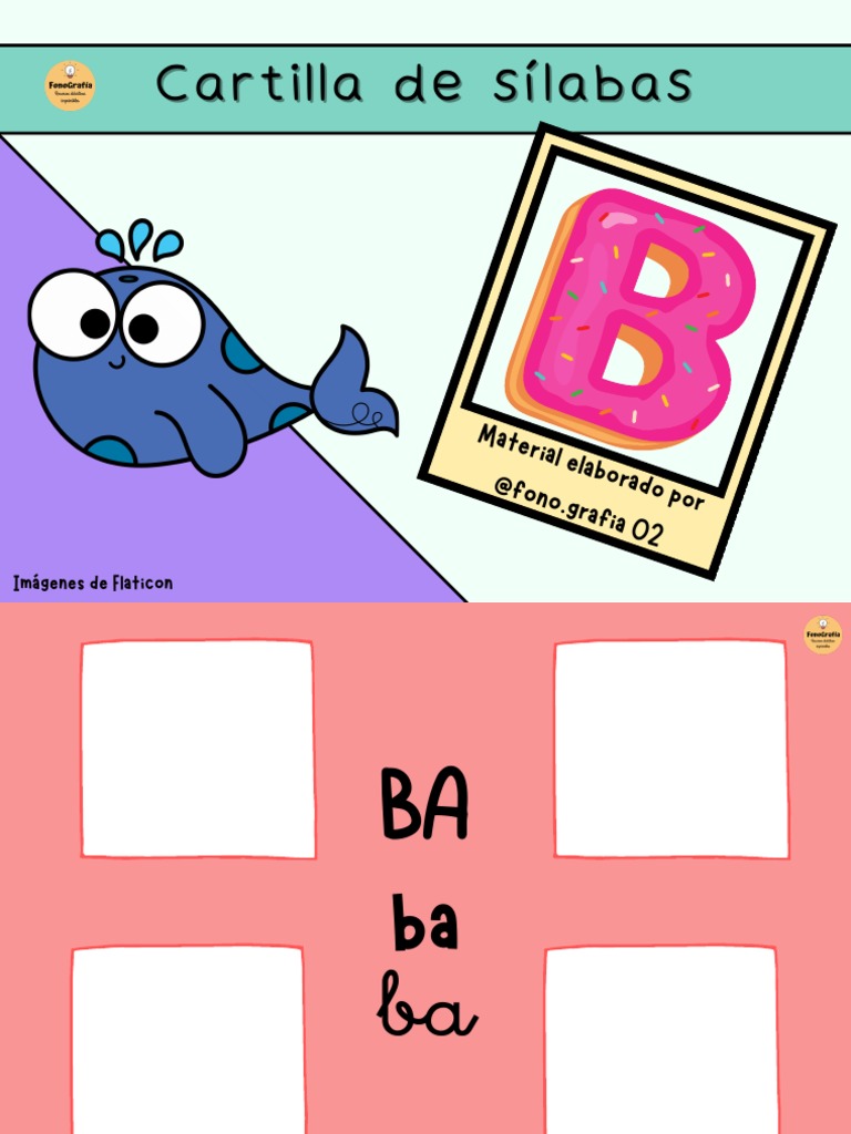 Cartilla de Sílabas Con B @fono - Grafia02 | PDF
