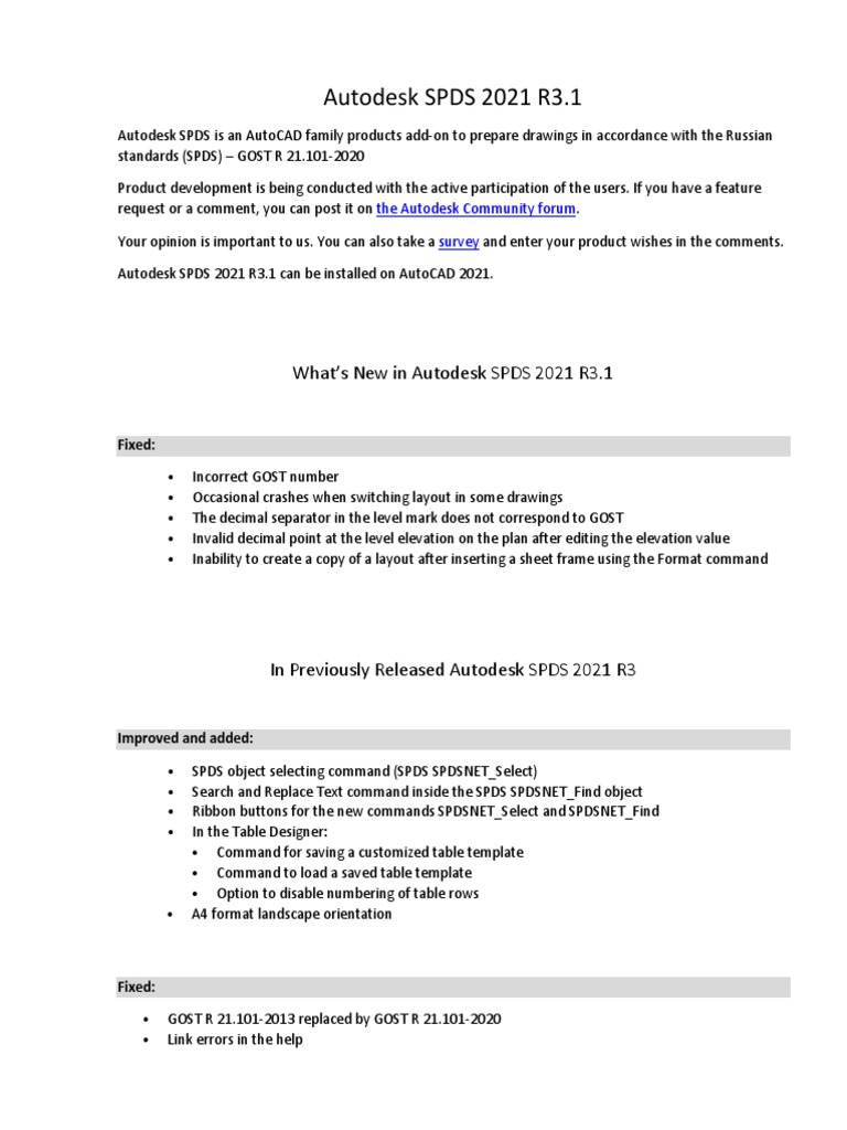 Whats New Spds 2021 r3.1 English - 2 | PDF