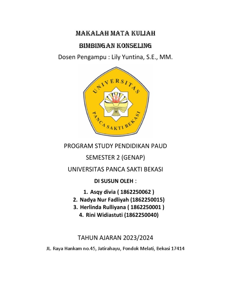 MAKALAH Bimbingan Konseling | PDF