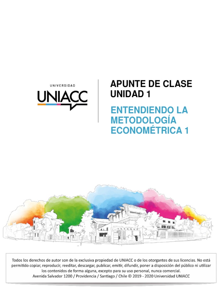 Apunte 1 U1-Econometria | PDF | Econometría | Teoría