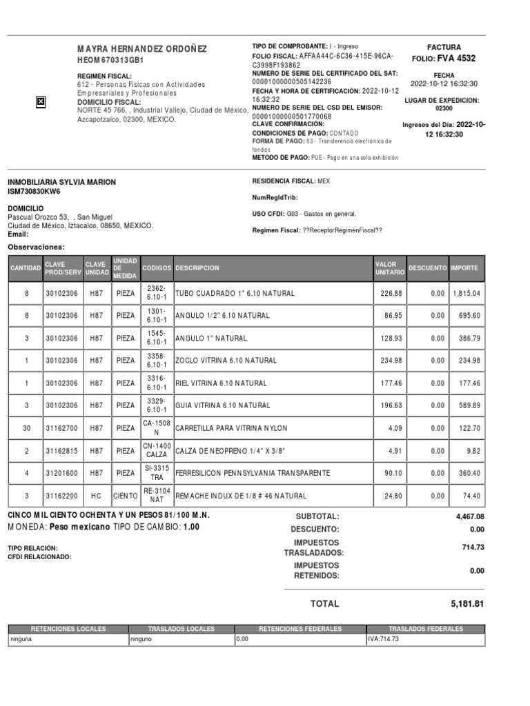 Despiece de Mundialum Fva 4532 | PDF