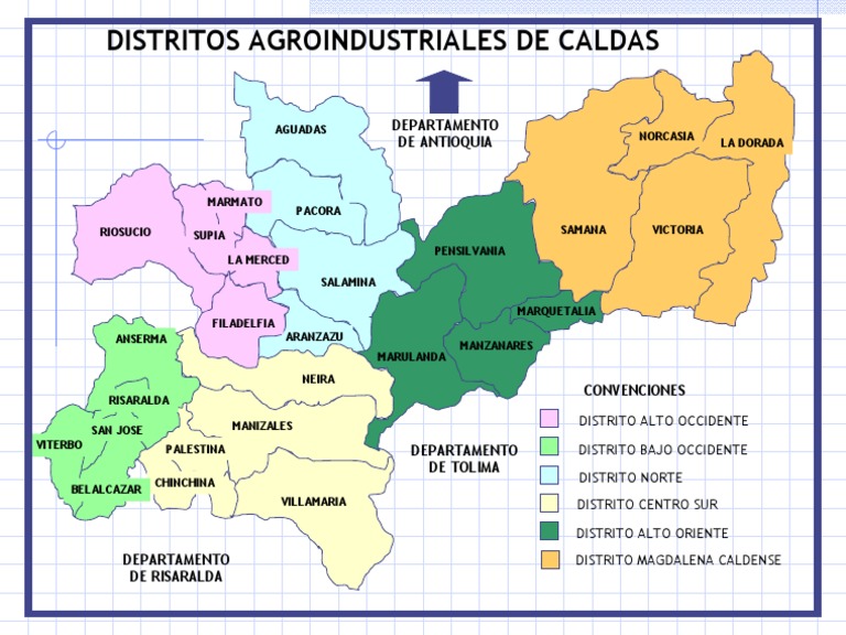 Mapa de Distritos Caldas Animado | PDF