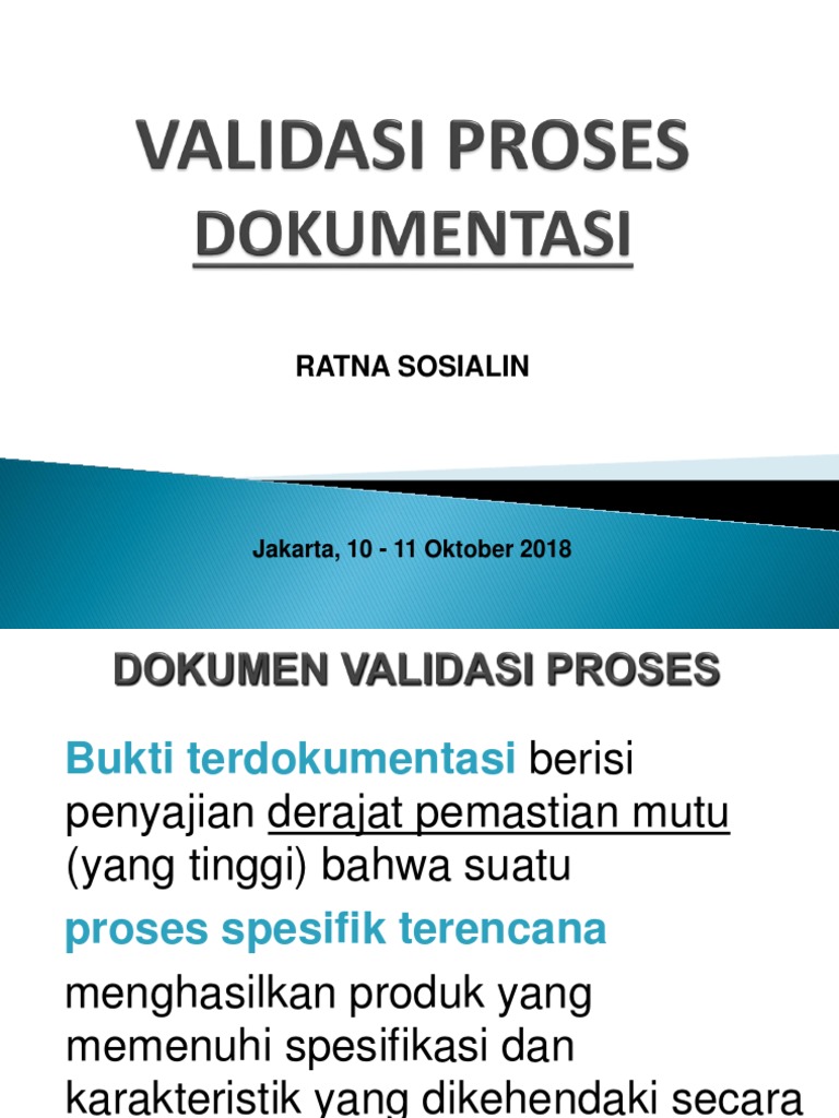 RTO-Process Validation-Documentation 10-11 Oct 2018 PDF | PDF ...