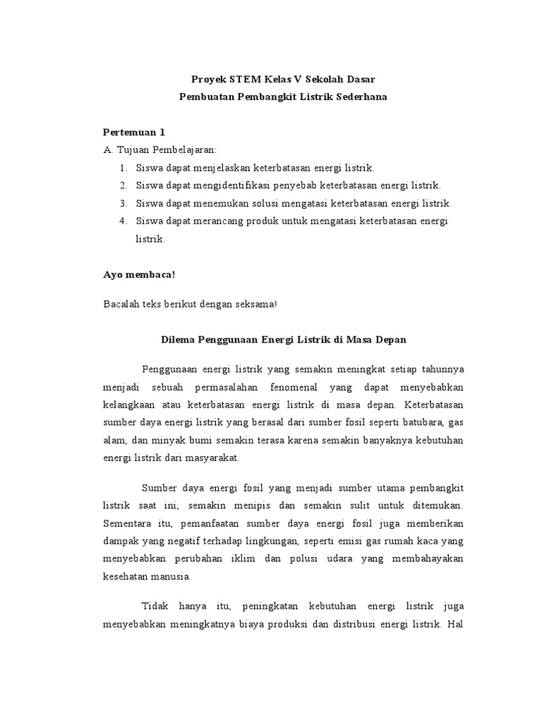 Proyek STEM Final | PDF