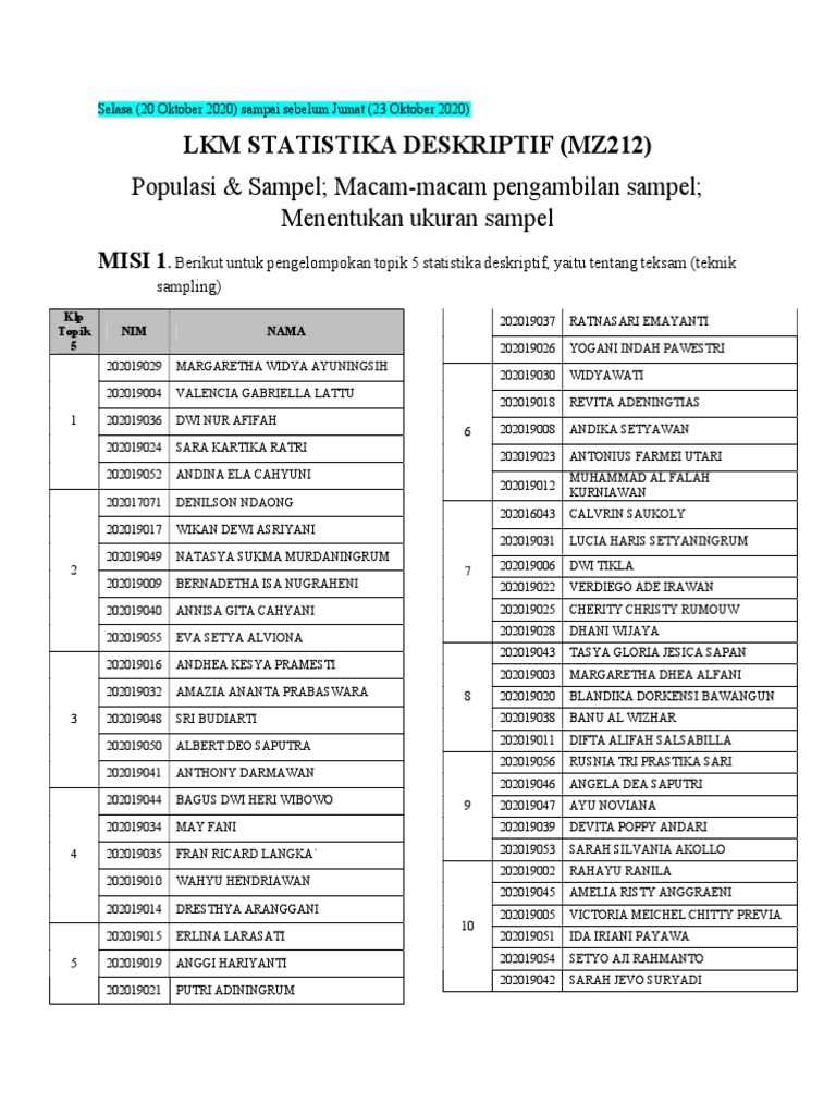 2020 LKM Topik 5 Lengkap PDF | PDF