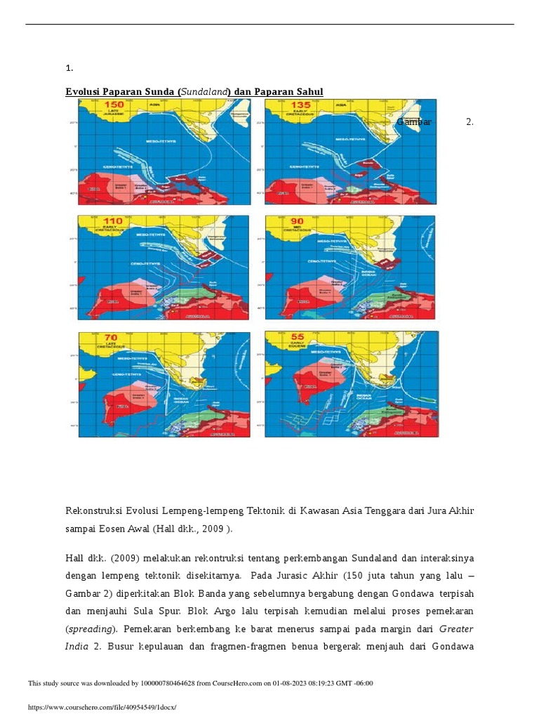 Evolusi Paparan Sunda (Sundaland) Dan Paparan Sahul | PDF