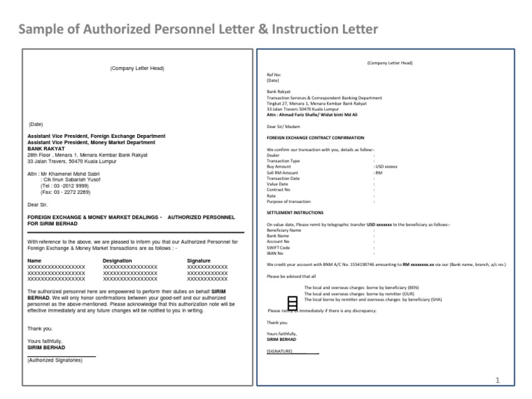 Sample Letters PDF | PDF | Foreign Exchange Market | Market (Economics)