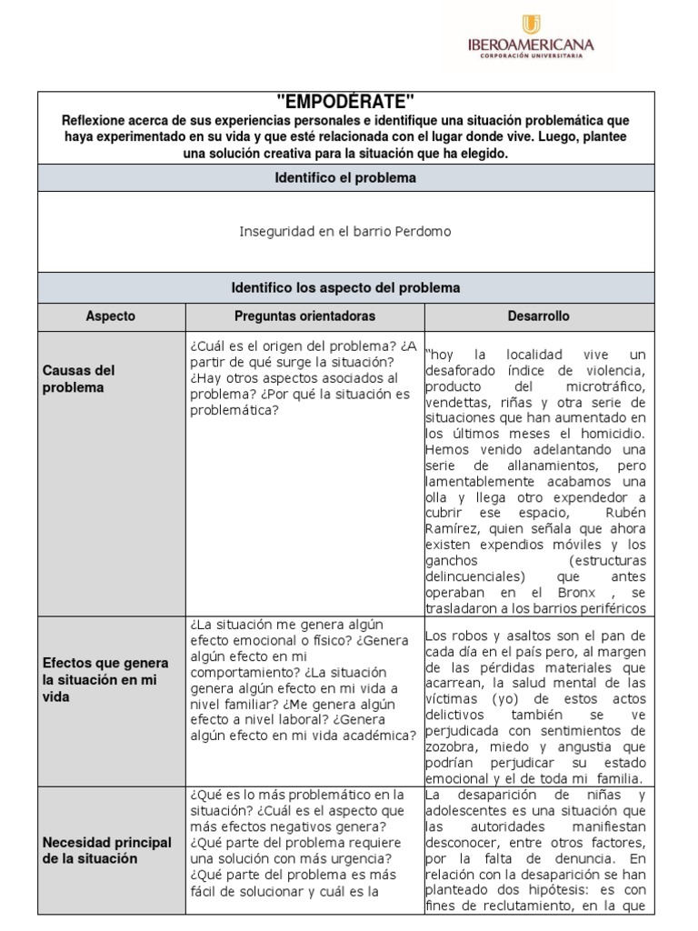 Matriz EMPODERATE PDF | PDF | Sicología