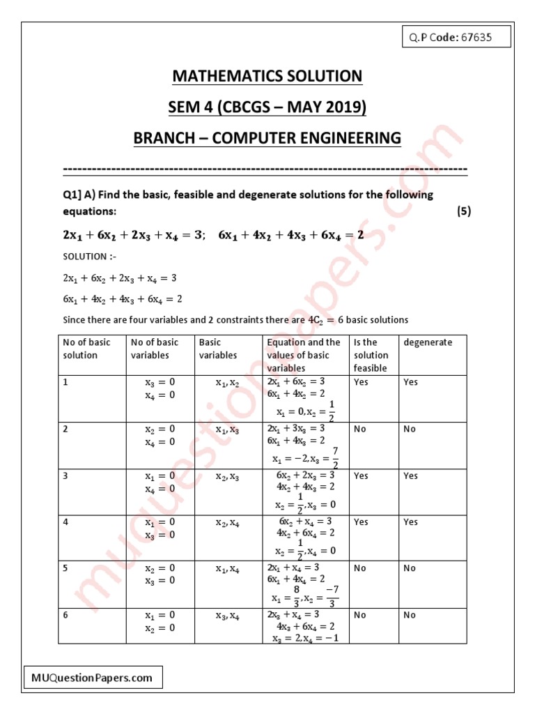 Be Computer-Engineering Semester-4 2019 May Applied-Mathematics-Iv-Cbcgs PDF | PDF | Mathematics ...