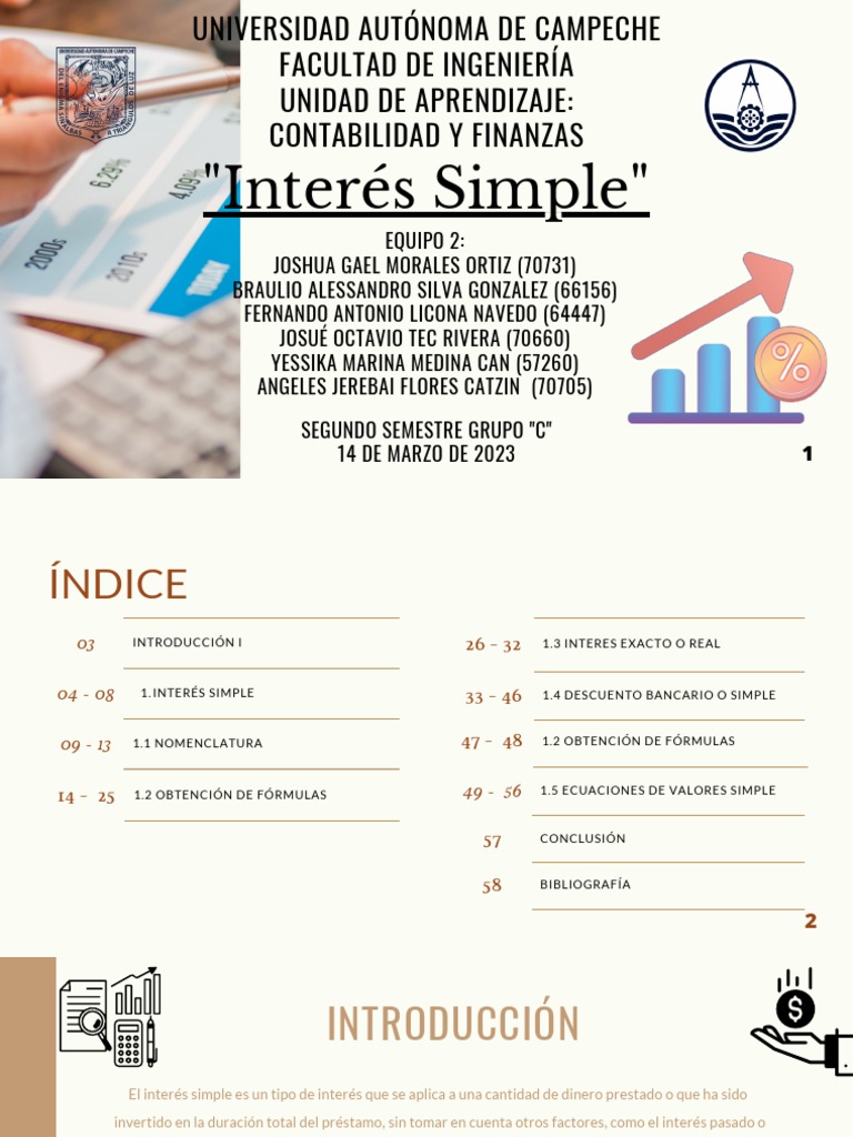 Interés Simple | PDF | Interés | Finanzas Matemáticas