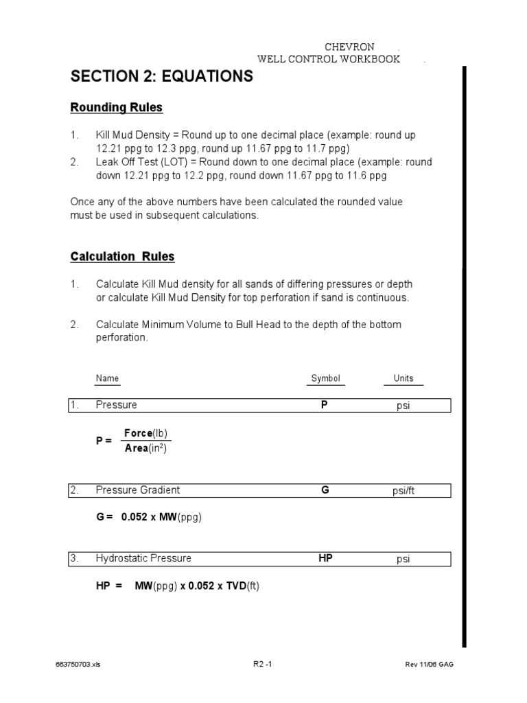 SEC 02 C2 Equation Sheet | PDF