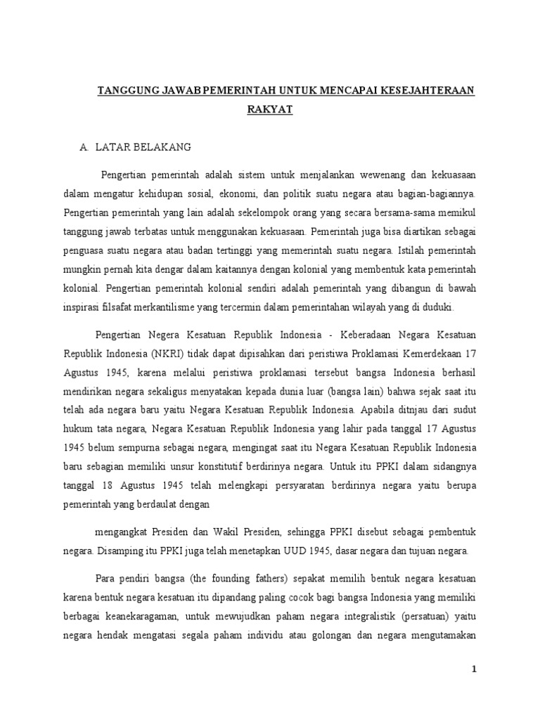 Tugas Tanggung Jawab Pemerintah | PDF | Kesehatan Holistik