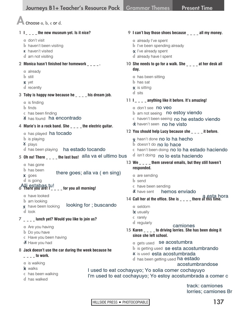 Journeys - B1+-TRP-students Grammar 3 | PDF