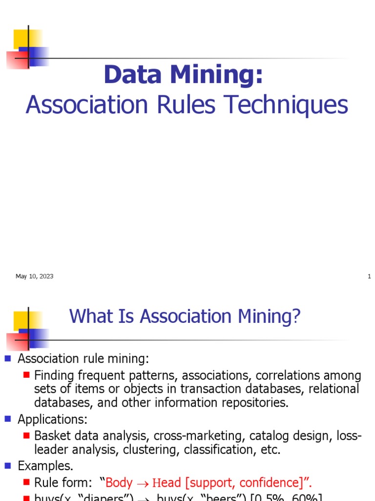 Association Rules | PDF | Data Analysis | Cognitive Science