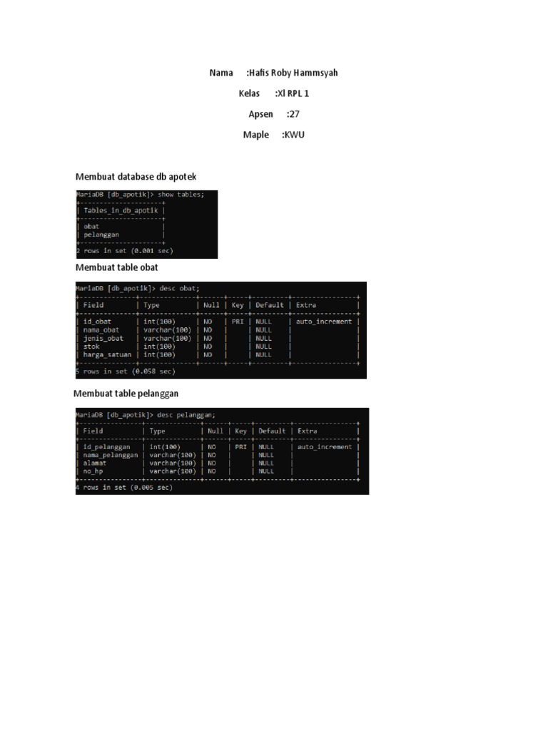 Tugas Database | PDF