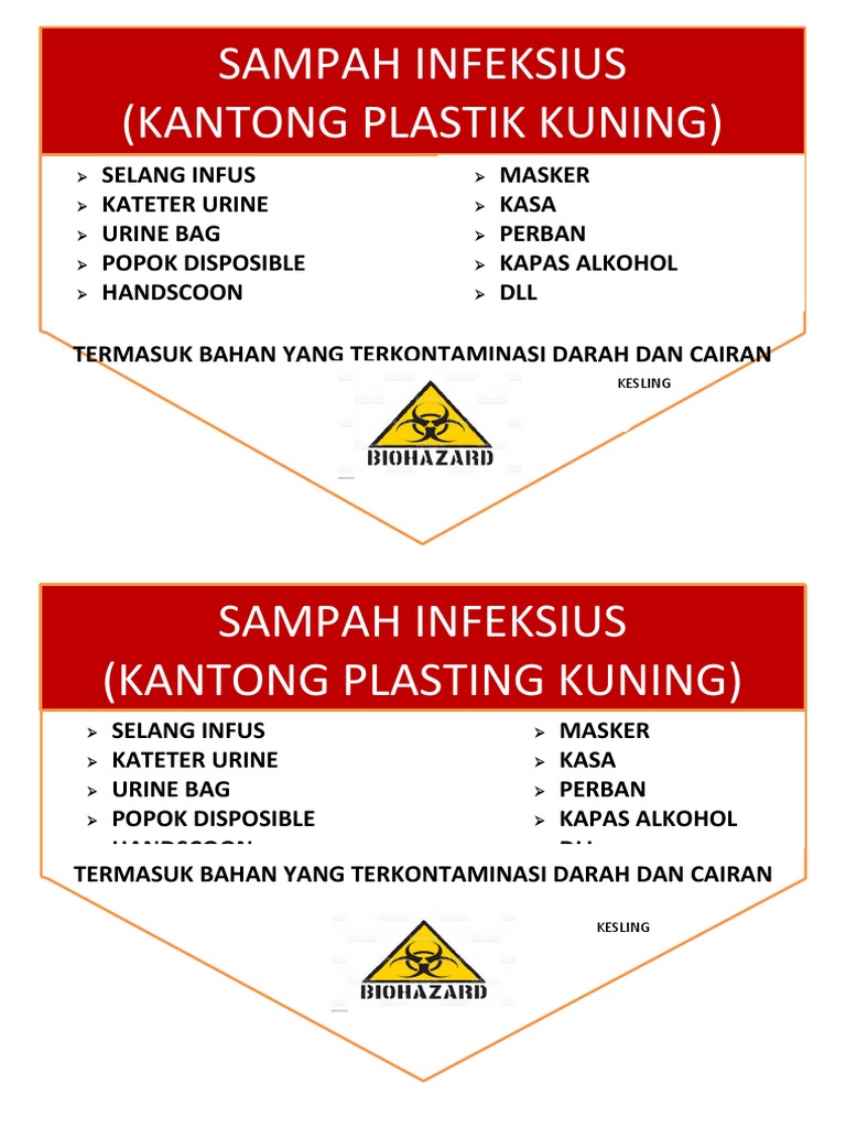 Label sampah infeksius | PDF