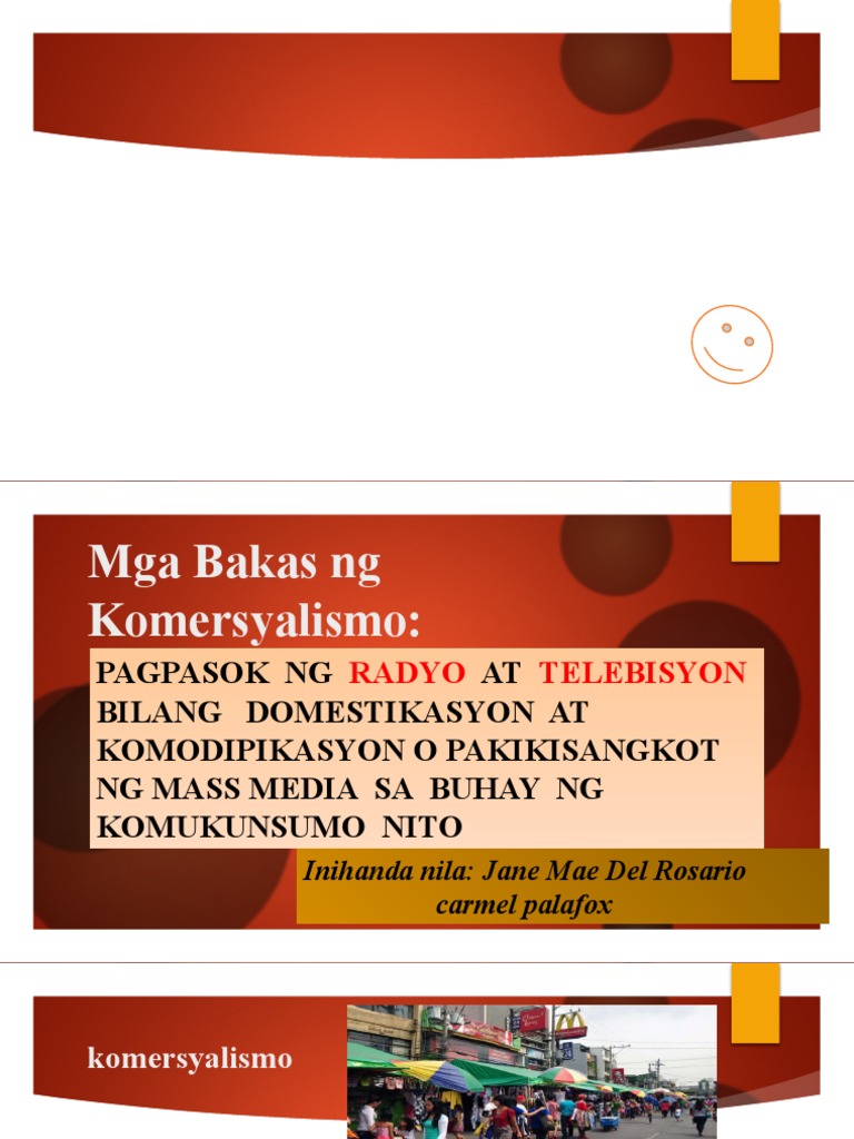 Mga Bakas NG Komersyalismo | PDF