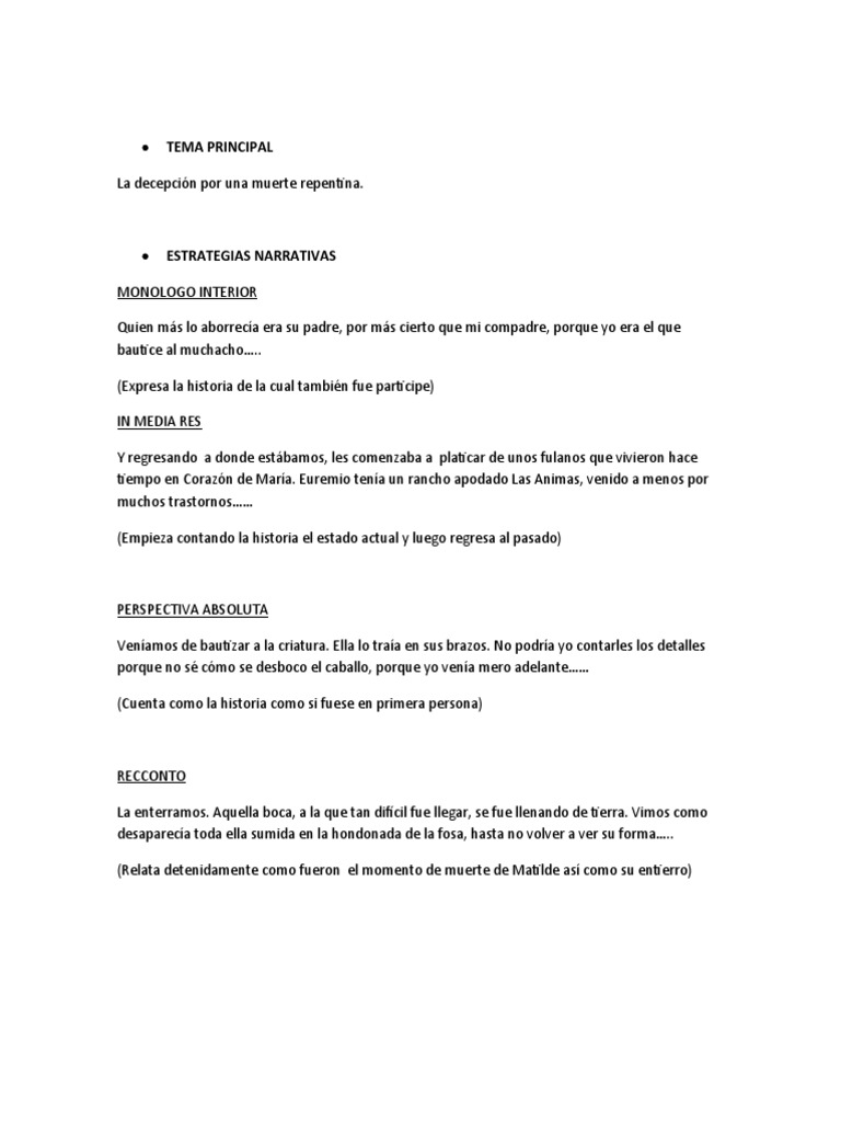 Actividad Cuento LA HERENCIA DE MATILDE ARCANGEL | PDF