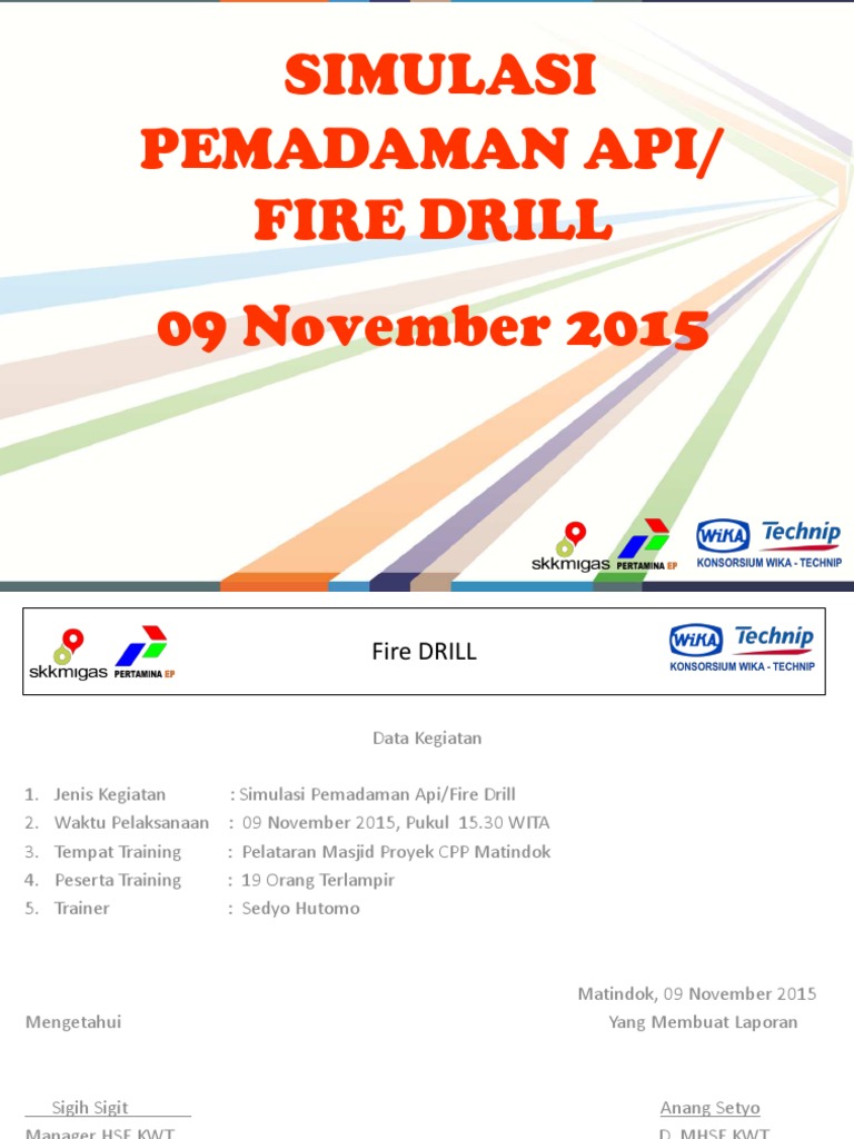 Simulasi Fire Drill | PDF