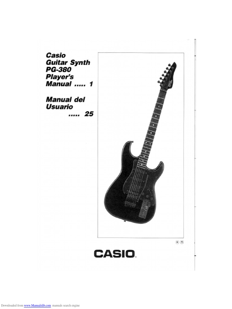 Casio PG-380 Manual Download Guide | PDF | Computers