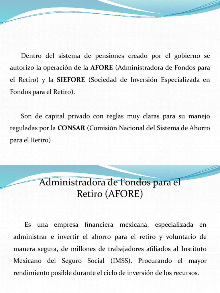 Afores | PDF | Economias