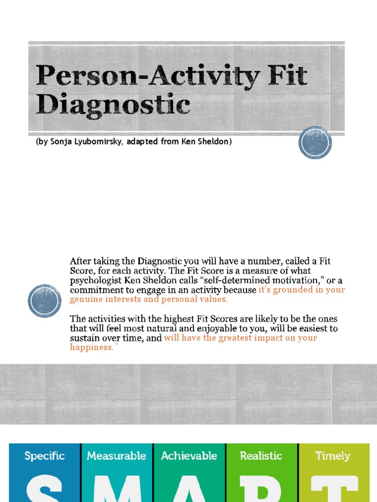 person-activity fit diagnostic 2 | PDF | Gratitude | Happiness