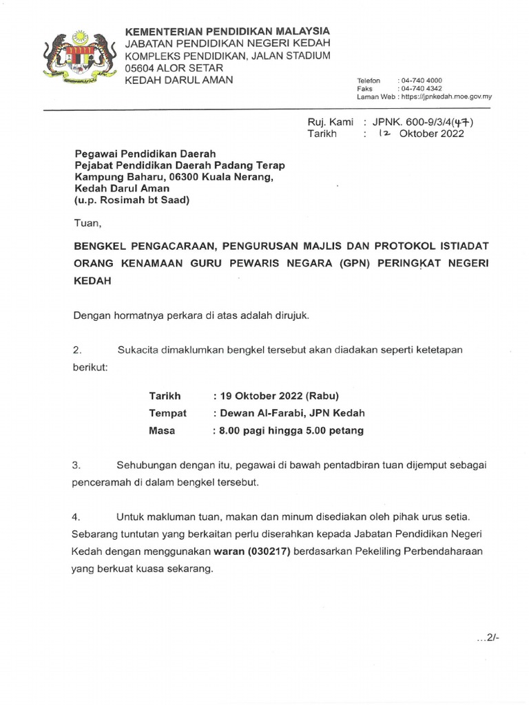 Bengkel Pengacaraan, Pengurusan Majlis Dan Protokol Istiadat Orang ... Bengkel Pengacaraan, Pengurusan Majlis Dan Protokol Istiadat Orang ...
