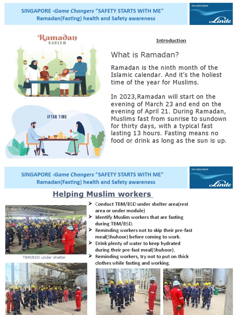 Ramadan Health and Safety Tips for Workers | PDF | Ramadan | Fasting