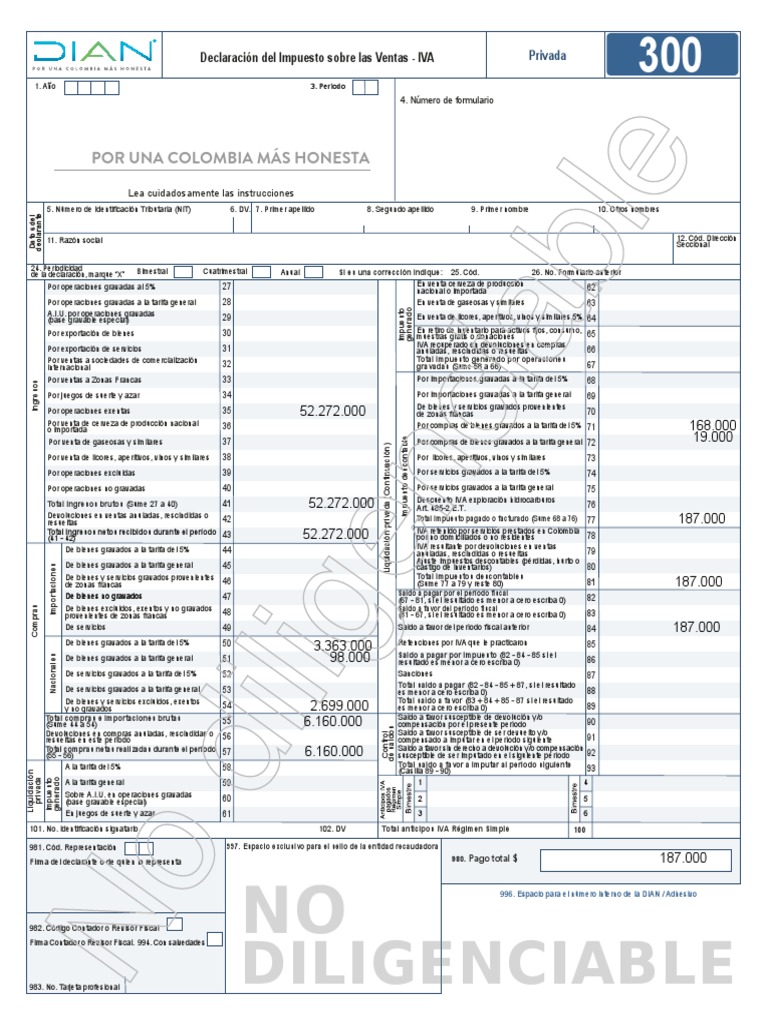 Envelope - Formulario 300 2023 DECLARACION IVA 7535983 Derlyalvarez1205 ...
