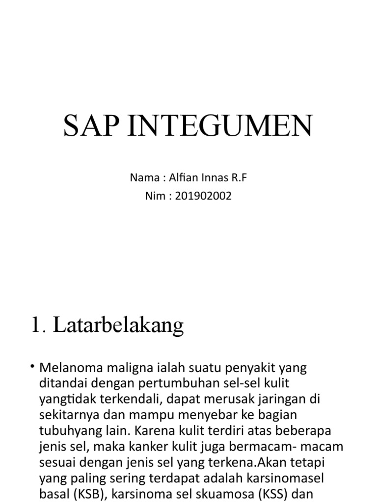 SAP INTEGUMEN-WPS Office | PDF | Sains & Matematika