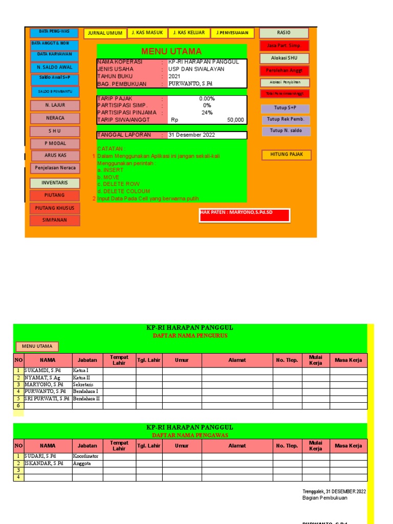 APLIKASI NERACA 2022 OKEE ! | PDF
