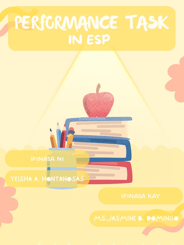 Performance Task in ESP PDF | PDF