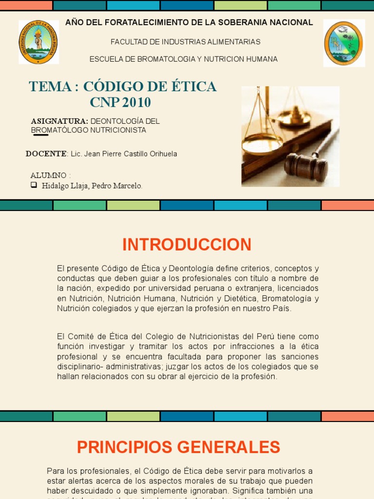 Codigo de Etica 2 | PDF | Dietético | Etica Aplicada