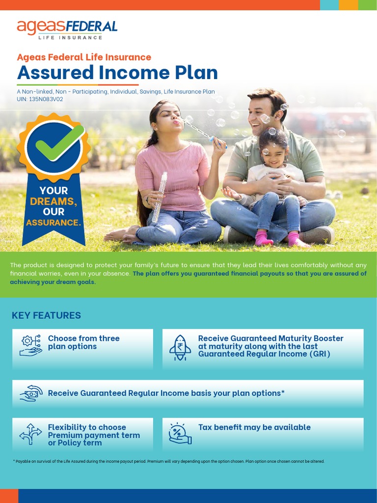 Assured Income Plan Flyer | PDF | Life Insurance | Insurance