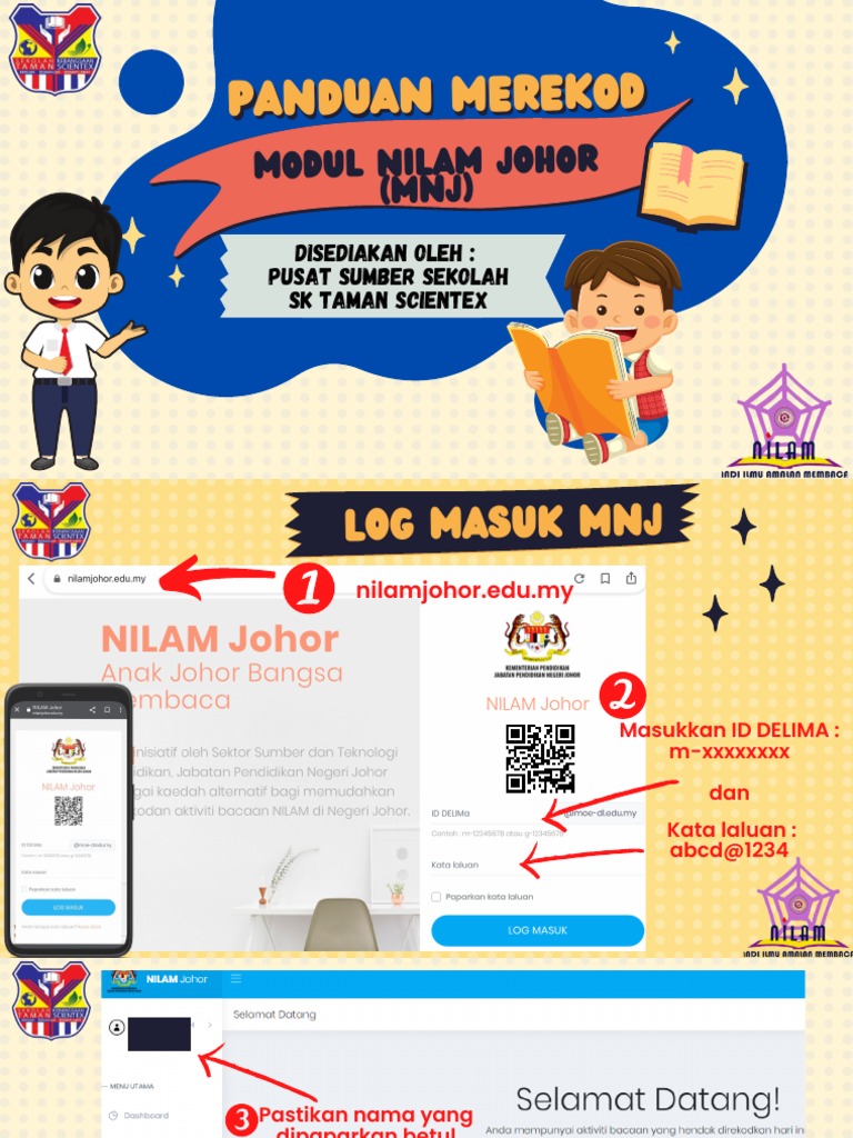 Cara Merekod Modul NILAM Johor MNJ | PDF