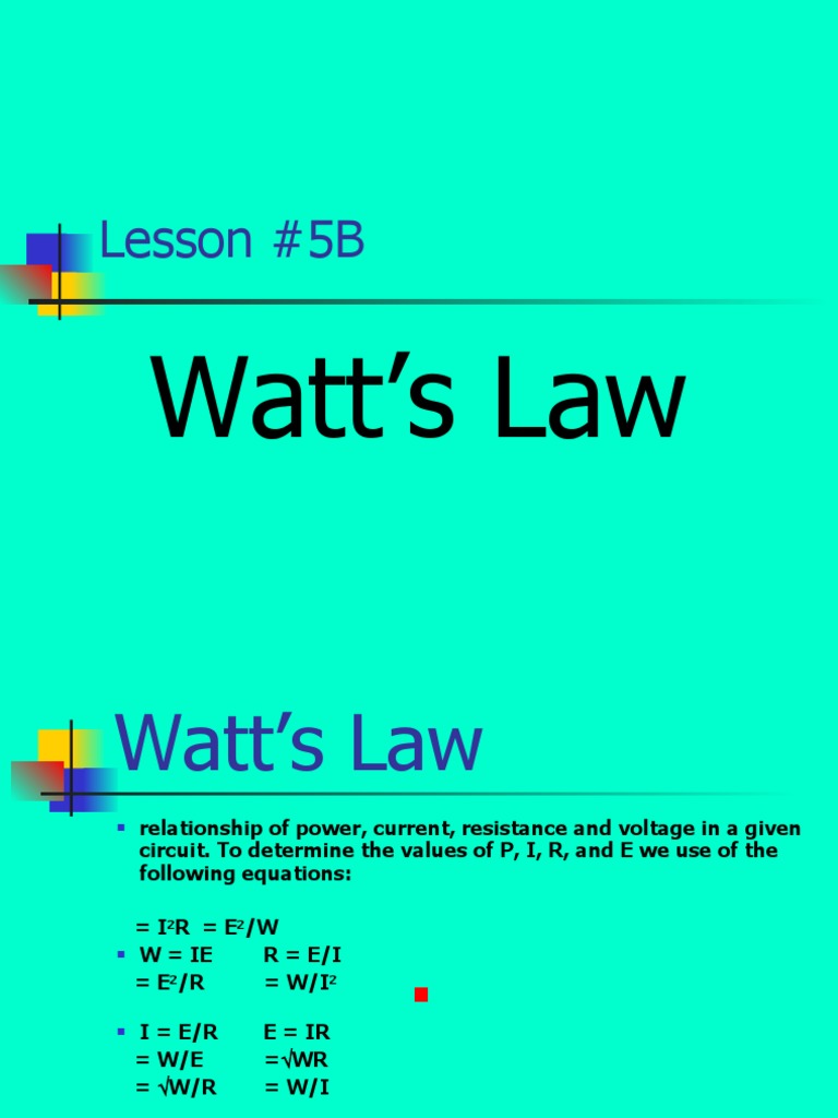 Lesson 5B Power Law | PDF | Classics