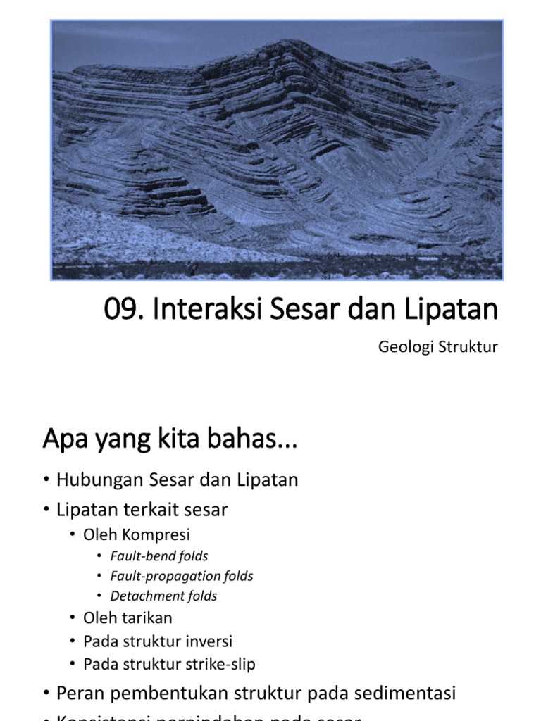 09.Interaksi Sesar dan Lipatan (1) | PDF | Sedimentary Rock | Fault ...