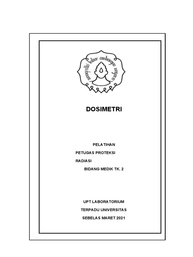 Modul Pelatihan Dosimetri Radiasi | PDF | Kesehatan Holistik | Sains ...