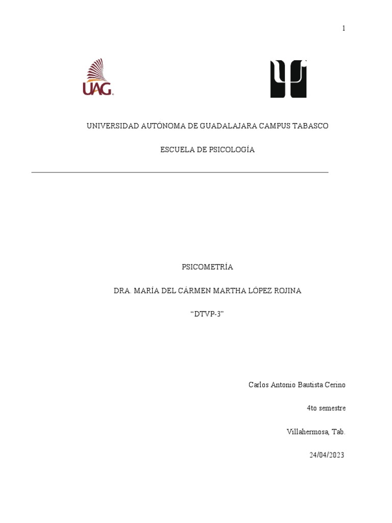 Prueba DTVP-3: Evaluación Visual Frostig | PDF | Sicología | Psicología ...