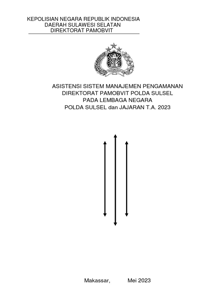 Check List Asistensi Subdit Vip Ditpamobvit Polda Sulsel T.A. 2023 | PDF
