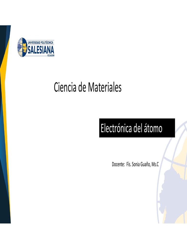 02 Estructura Atómica Pdf Pdf Enlace Químico Enlace Covalente