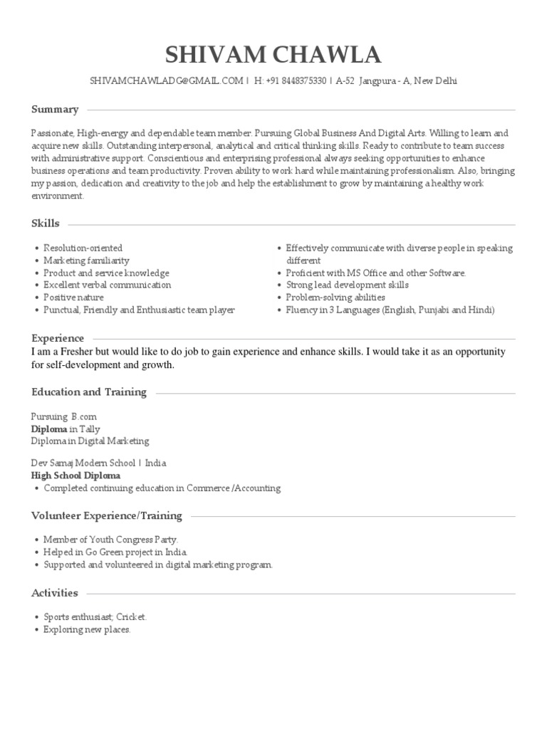 Shivam Resume-Converted 03 | PDF