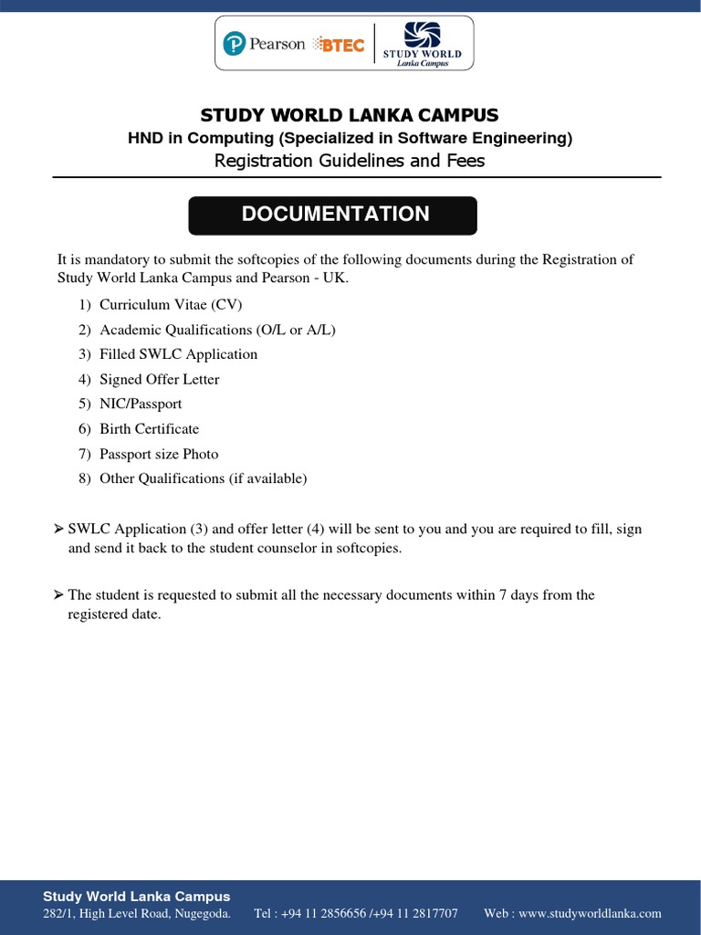 HND in Computing - Fees | PDF | Fee