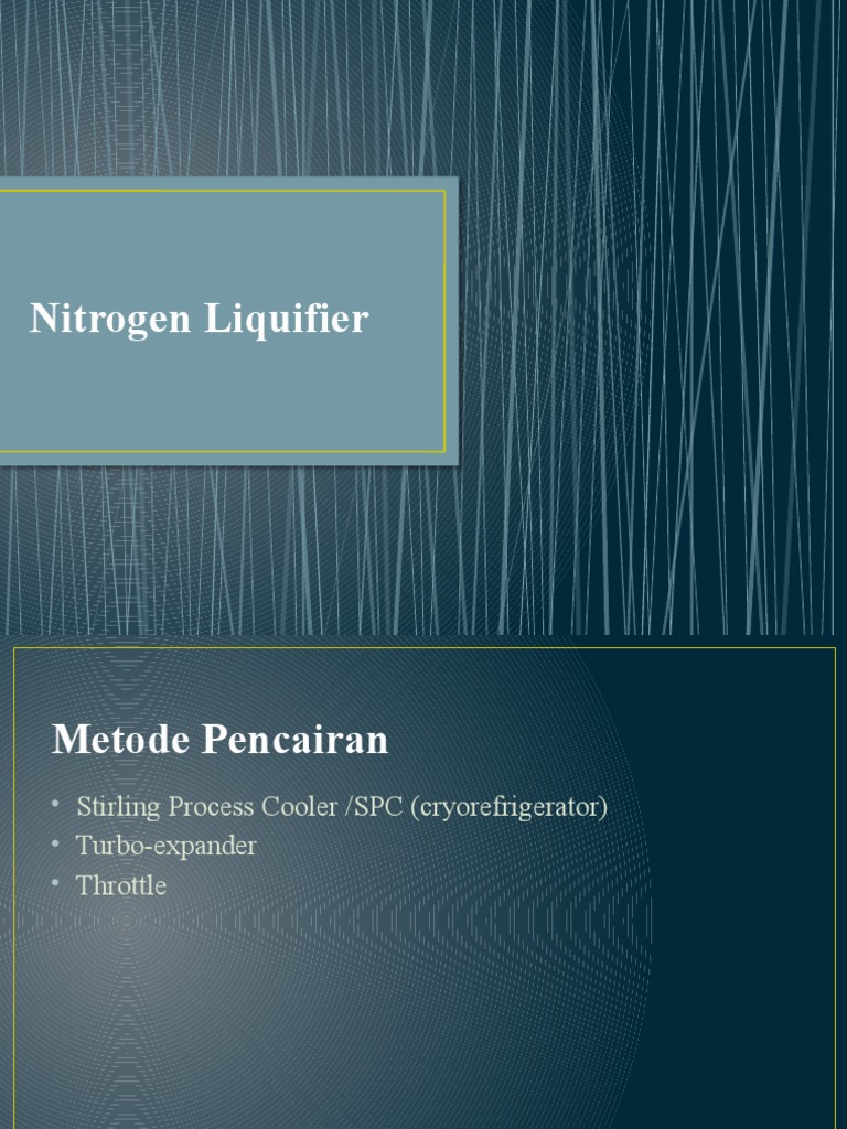 Nitrogen Liquifier | PDF | Cooking, Food & Wine | Science & Mathematics