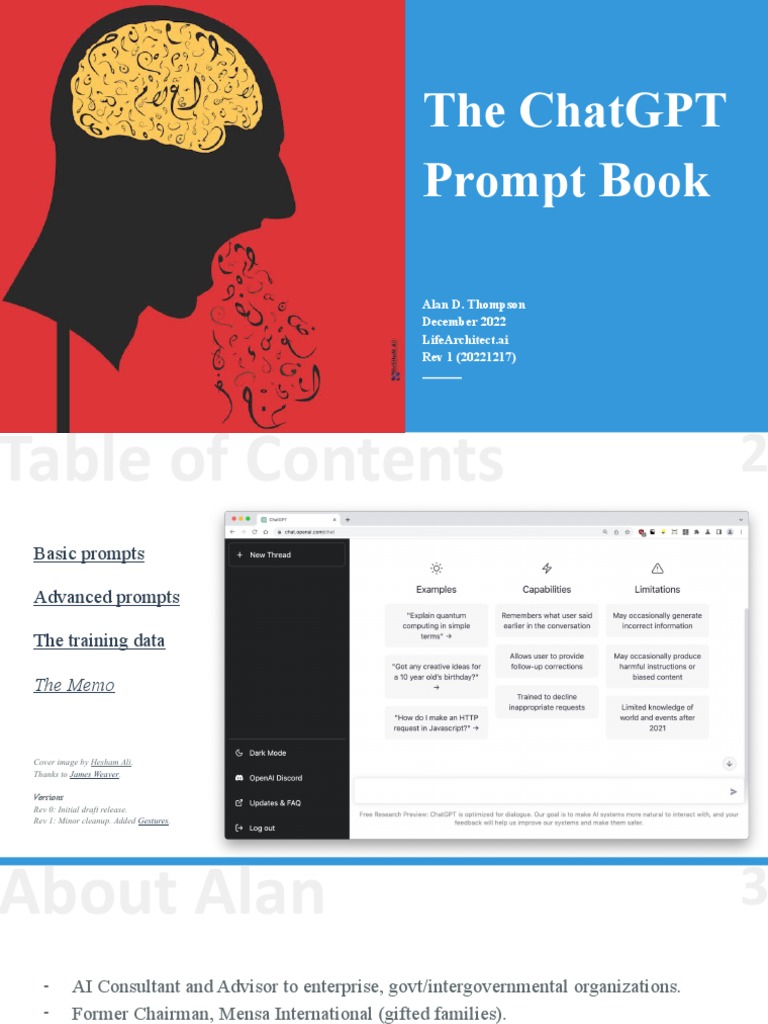 Copy of The ChatGPT Prompt Book - LifeArchitect.ai - Rev 1.pptx | PDF ...
