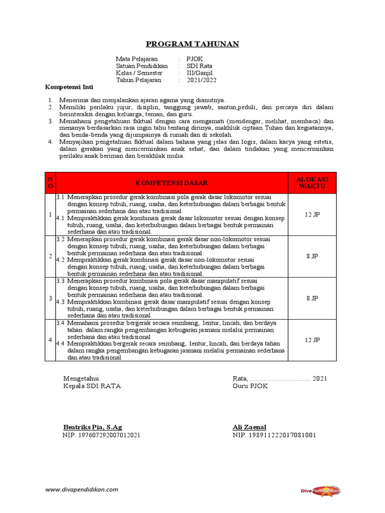 Program Tahunan | PDF