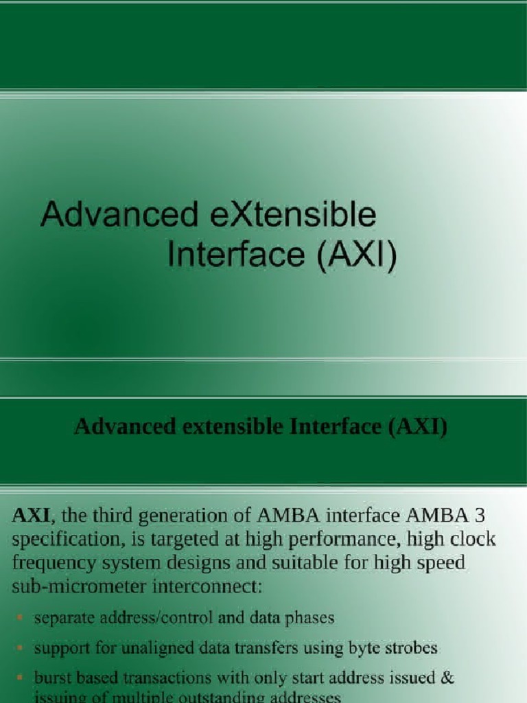 AXI Bus | PDF