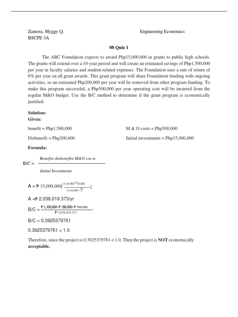 Eng Eco Quiz | PDF | Career & Growth | Finance & Money Management