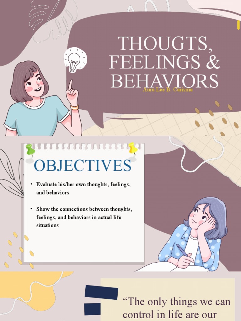 2.2 Thoughts, Feelings and Behavior | PDF | Career & Growth | Self ...