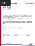 Sample Change of Bank Signatories Letter Download | PDF | Career ...